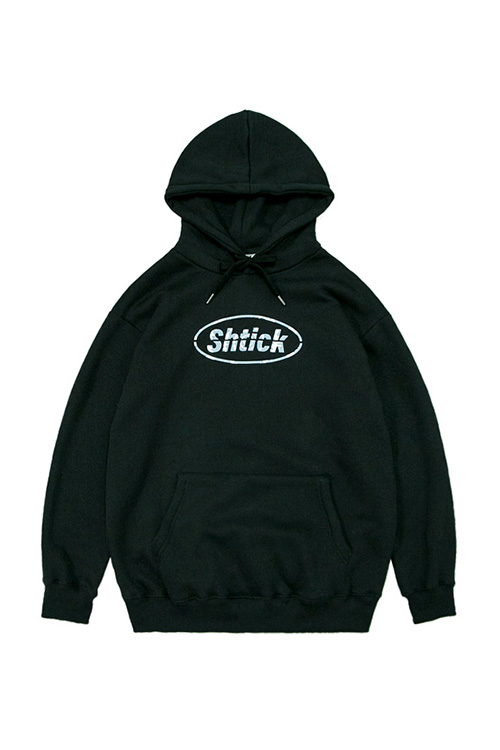 迷幻渲染印花刷毛連帽長TEE - SHTICK