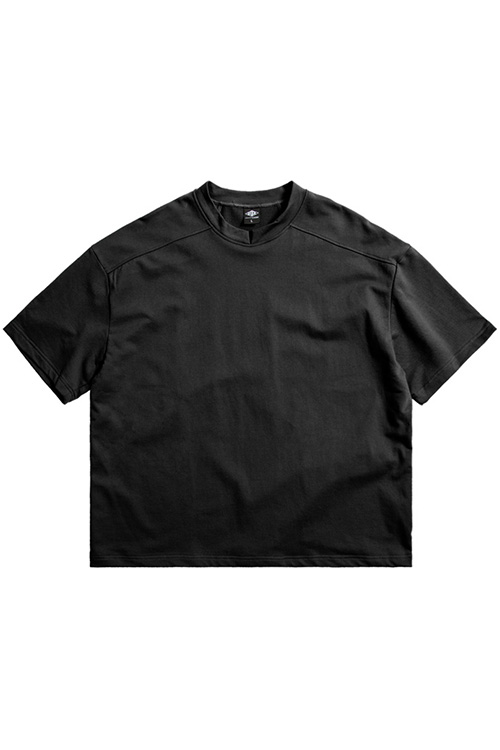 v型領口落肩寬版五分袖 - SHTICK