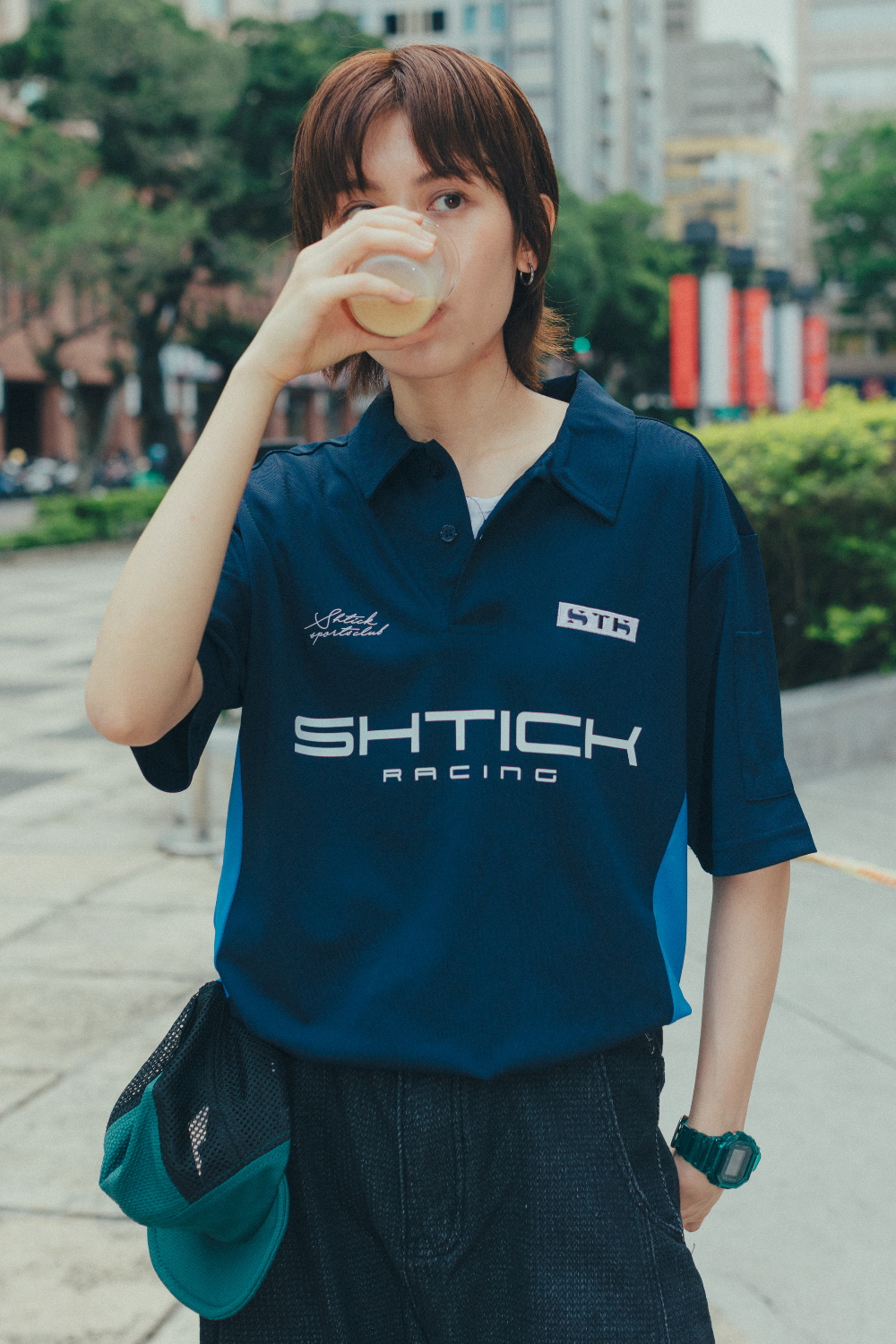 coolplus空心紗隊賽車風格 POLO衫 - SHTICK